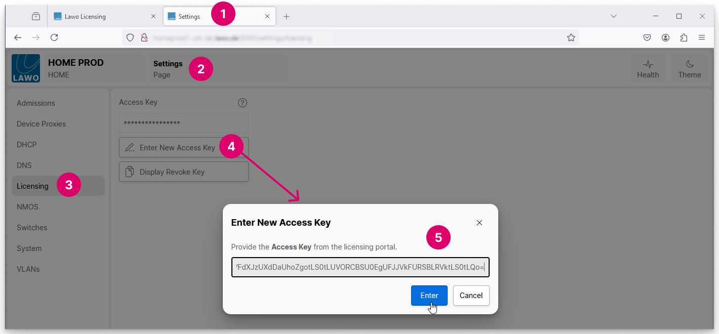 Lawo Flex - Connect the HOME System(s)