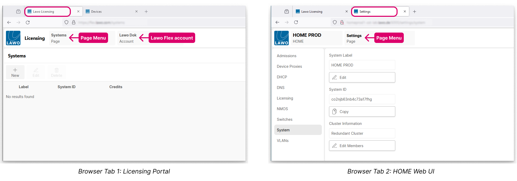 Lawo Flex - Connect the HOME System(s)