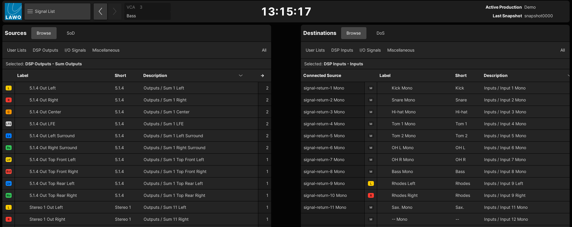 mc²56 - Create Stereo and Surround Channels