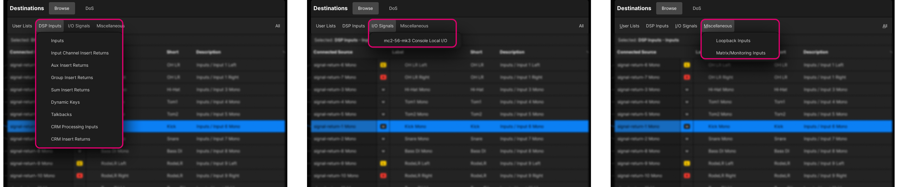 mc²96 - Signal List Directories