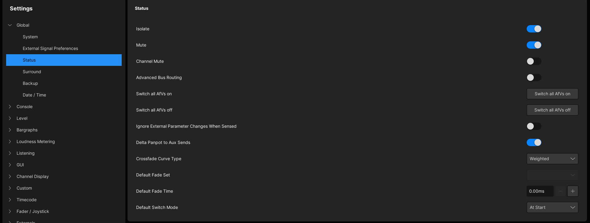 mc²36 - System Settings -> Global
