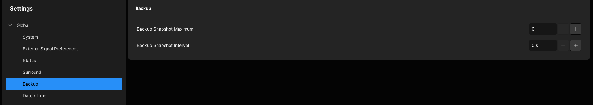 mc²36 - System Settings -> Global