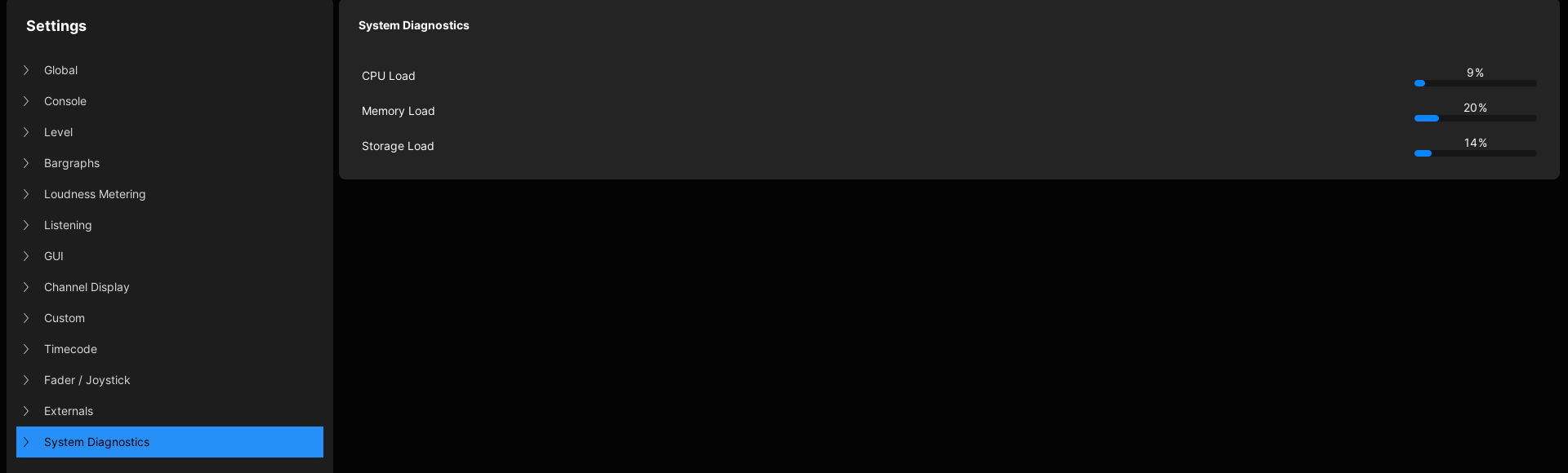 mc²36 - System Settings -> System Diagnostics