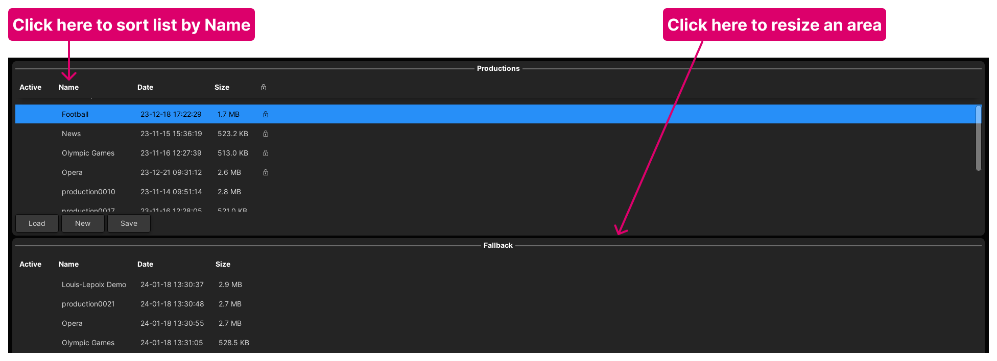 mc²36 - Central GUI
