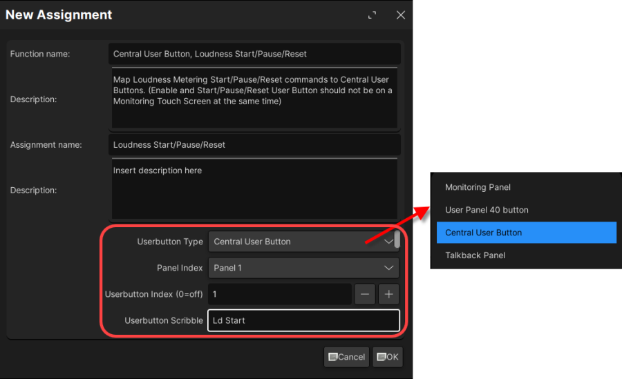 mc²56 - User Button Numbering