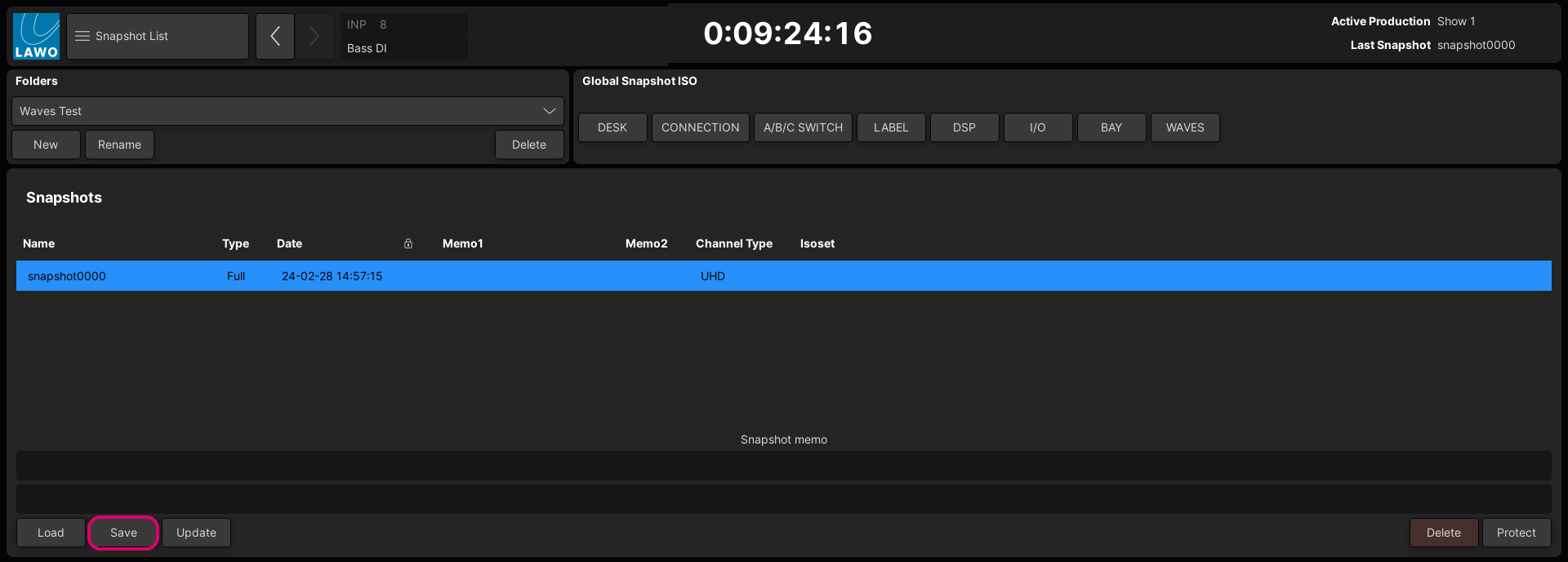 Waves for mc² - Saving and Loading Settings