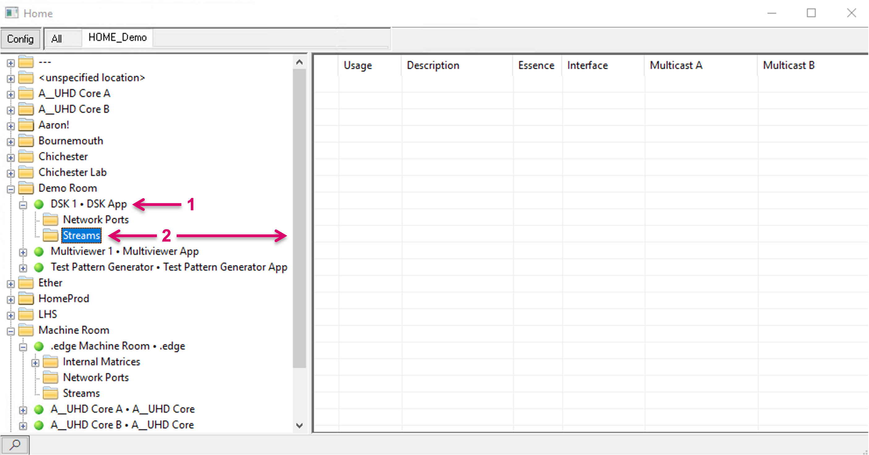 vsmStudio - HOME Interface