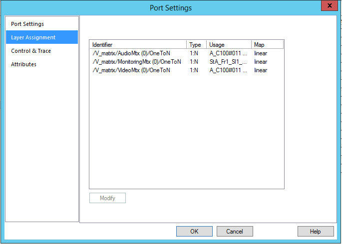 Driver - JSON via Websocket (Lawo V_matrix C100)